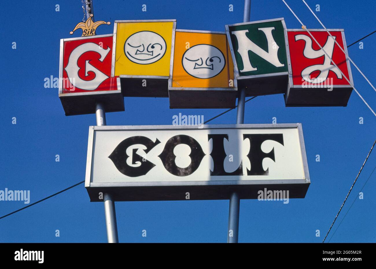 1980s America - Sir Goony mini golf, sign, Chattanooga, Tennessee 1986 ...