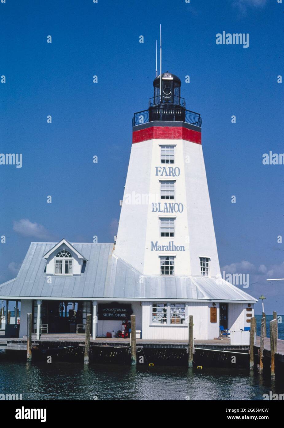 1990s United States - Lighthouse, Faro Blanco Resort, Marathon, Florida ...