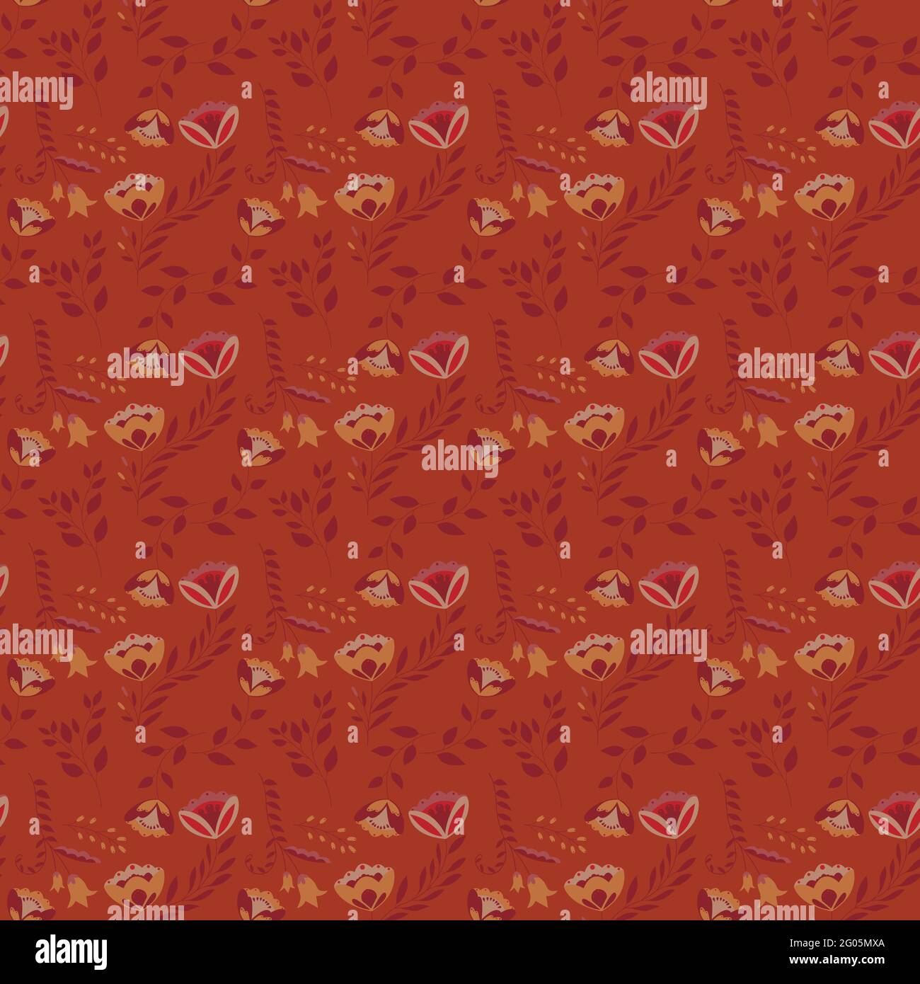 Beautiful Seamless Pattern with Flowers, use for Background, Textile ...