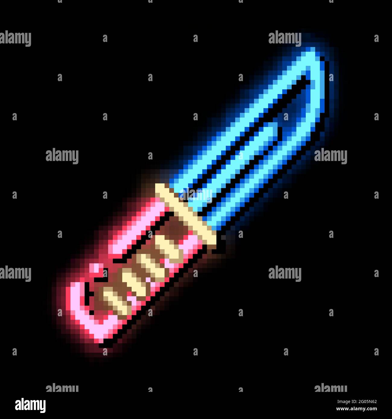 Camping Knife Sign neon glow icon illustration Stock Vector Image & Art ...