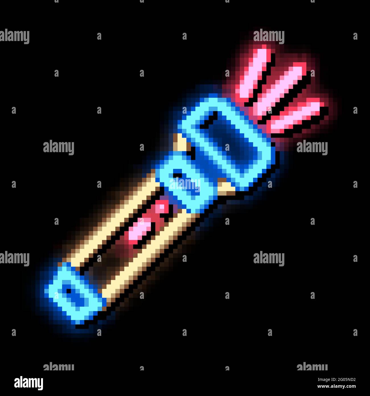 Person Pocket Flashlight neon glow icon illustration Stock Vector Image ...