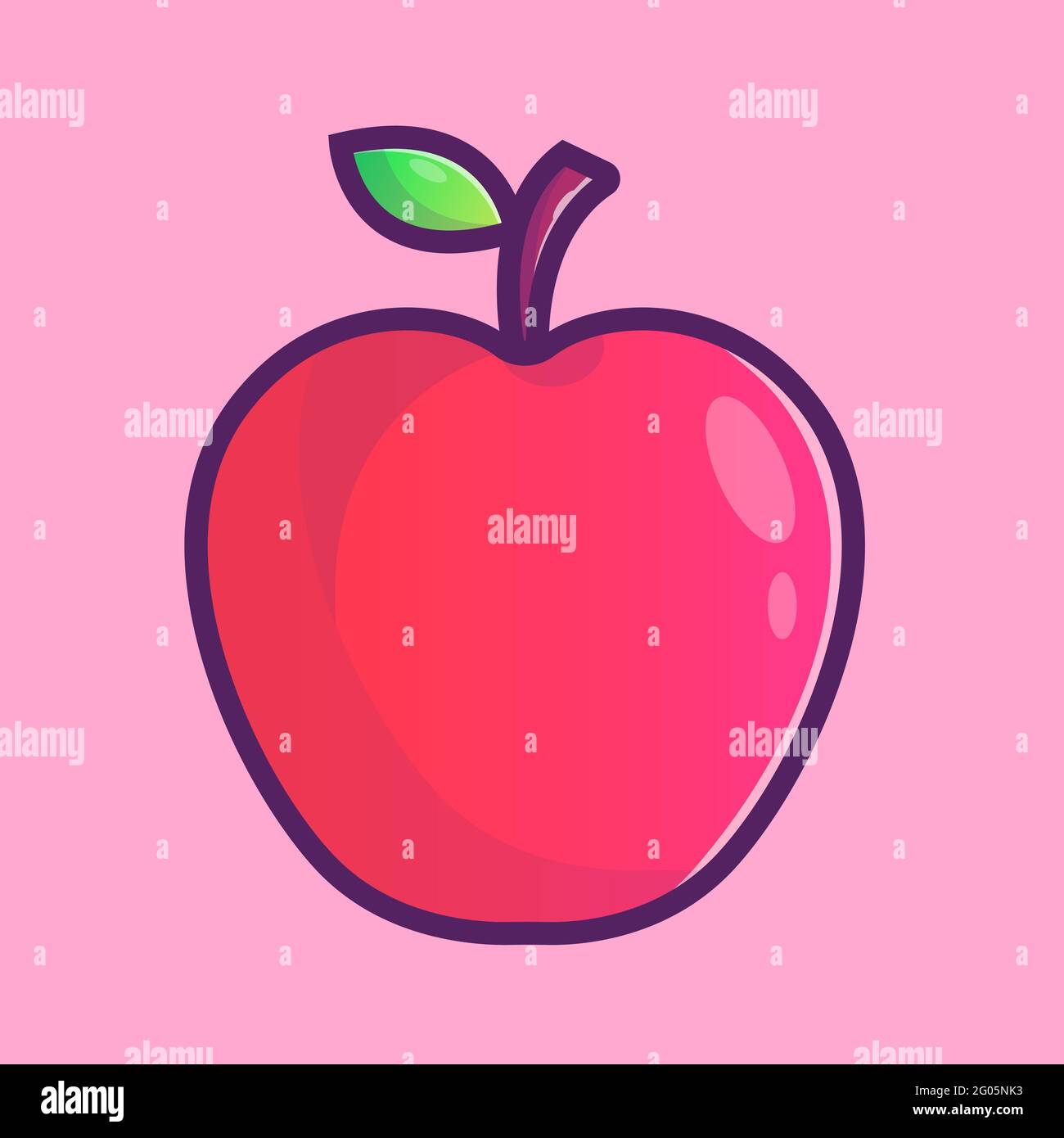 Apple cartoon hi-res stock photography and images - Alamy