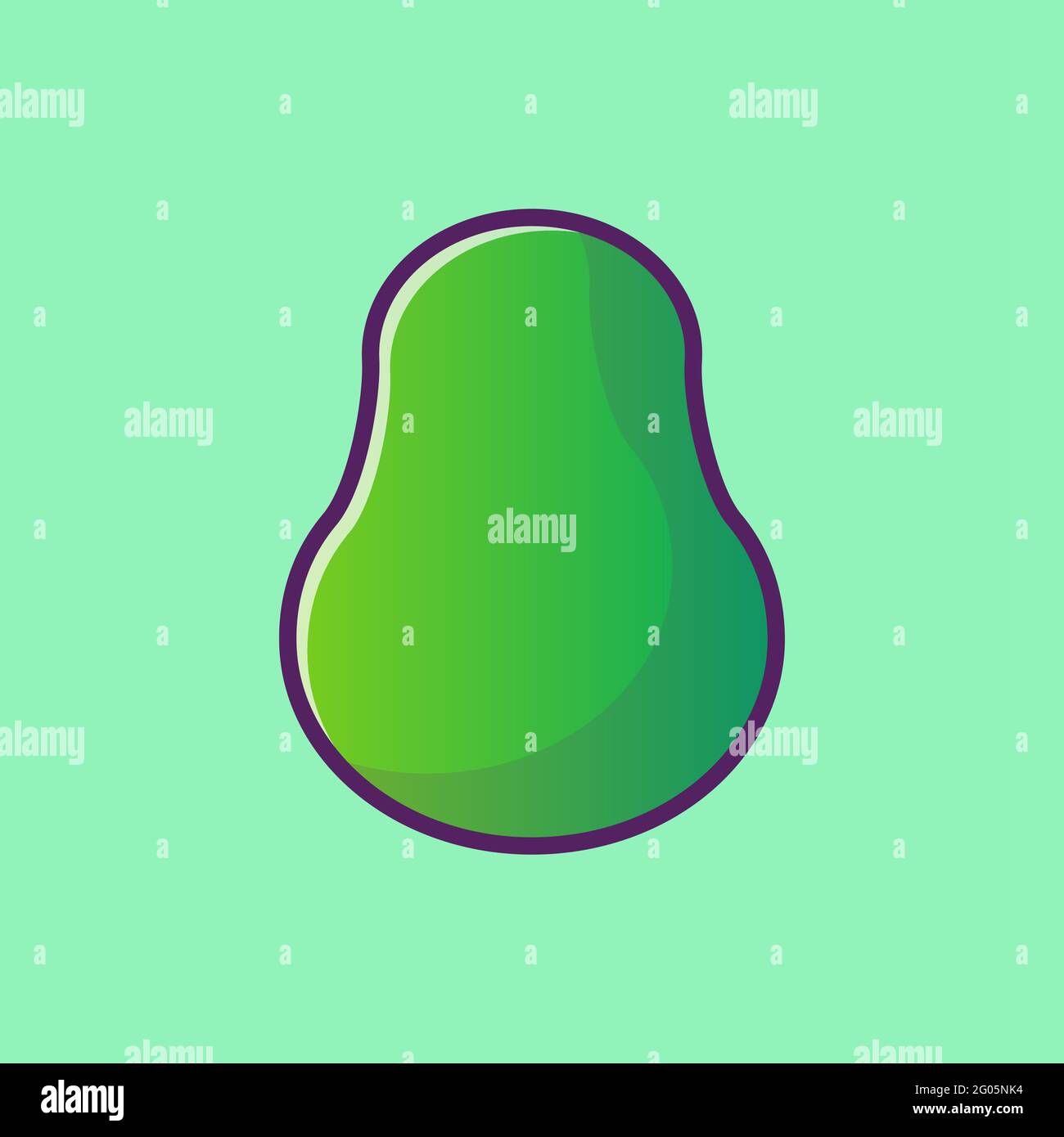 Avocado cartoon icon illustration Stock Vector Image & Art - Alamy