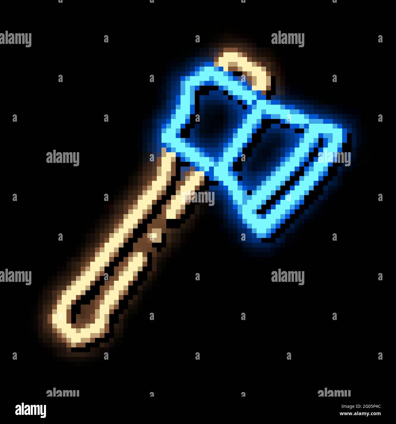 Small Camping Ax neon glow icon illustration Stock Vector Image & Art ...