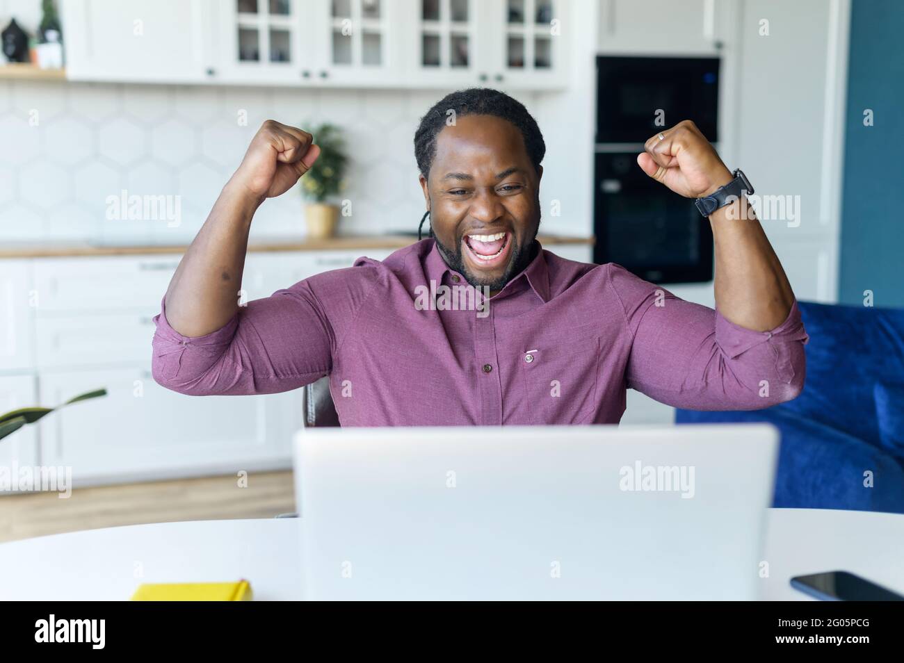 Happy Black Man Face