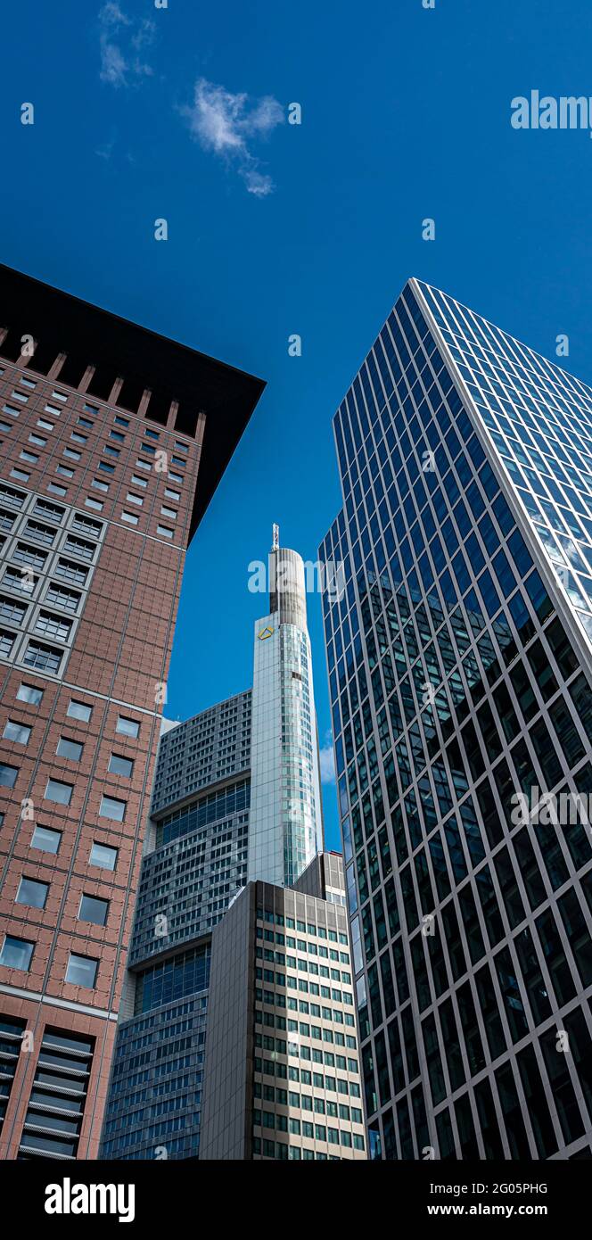High-rise Architecture In Frankfurt Am Main, Hesse Stock Photo - Alamy