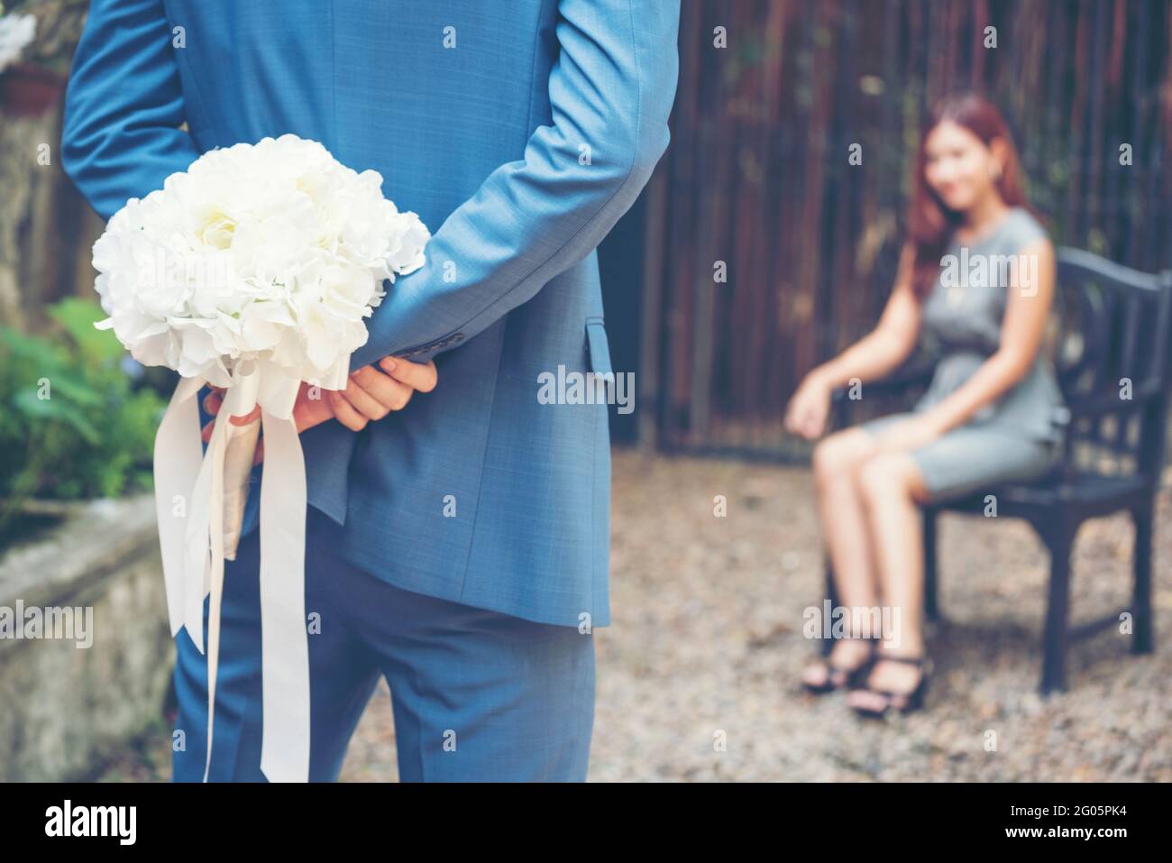 will you marry me ? yes I do. white wedding bouquet proposal Stock ...