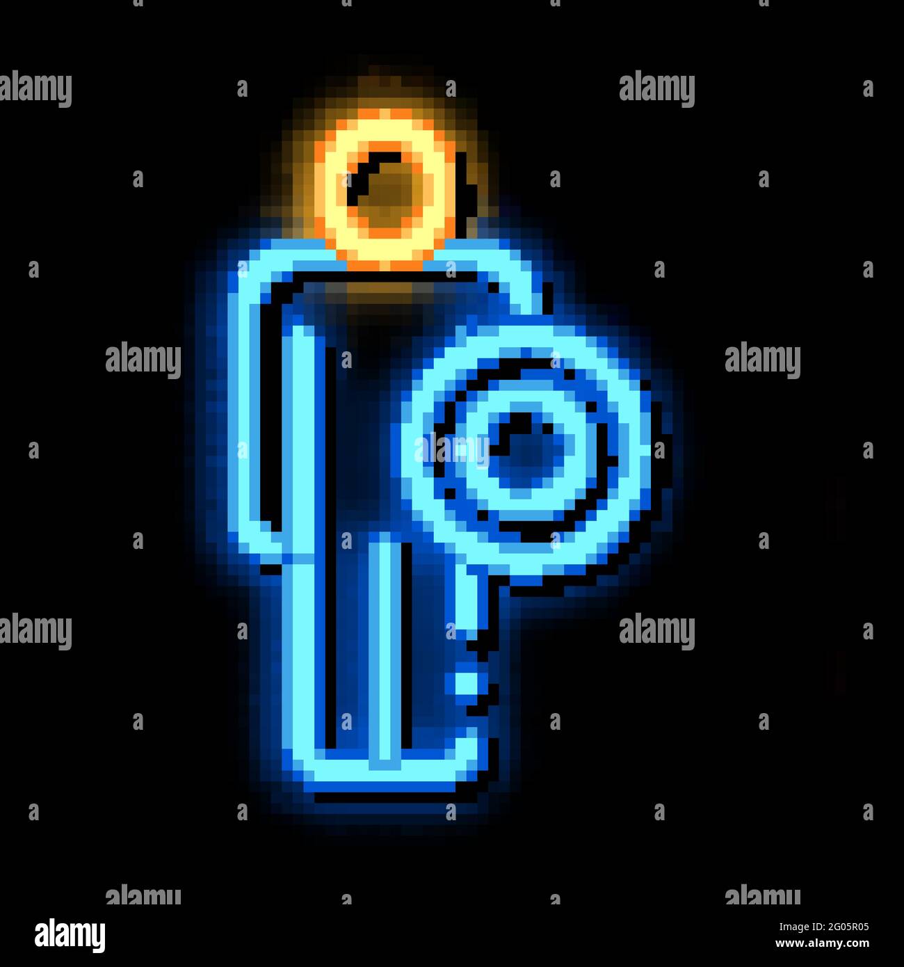 Strong Man With Shield neon glow icon illustration Stock Vector Image ...