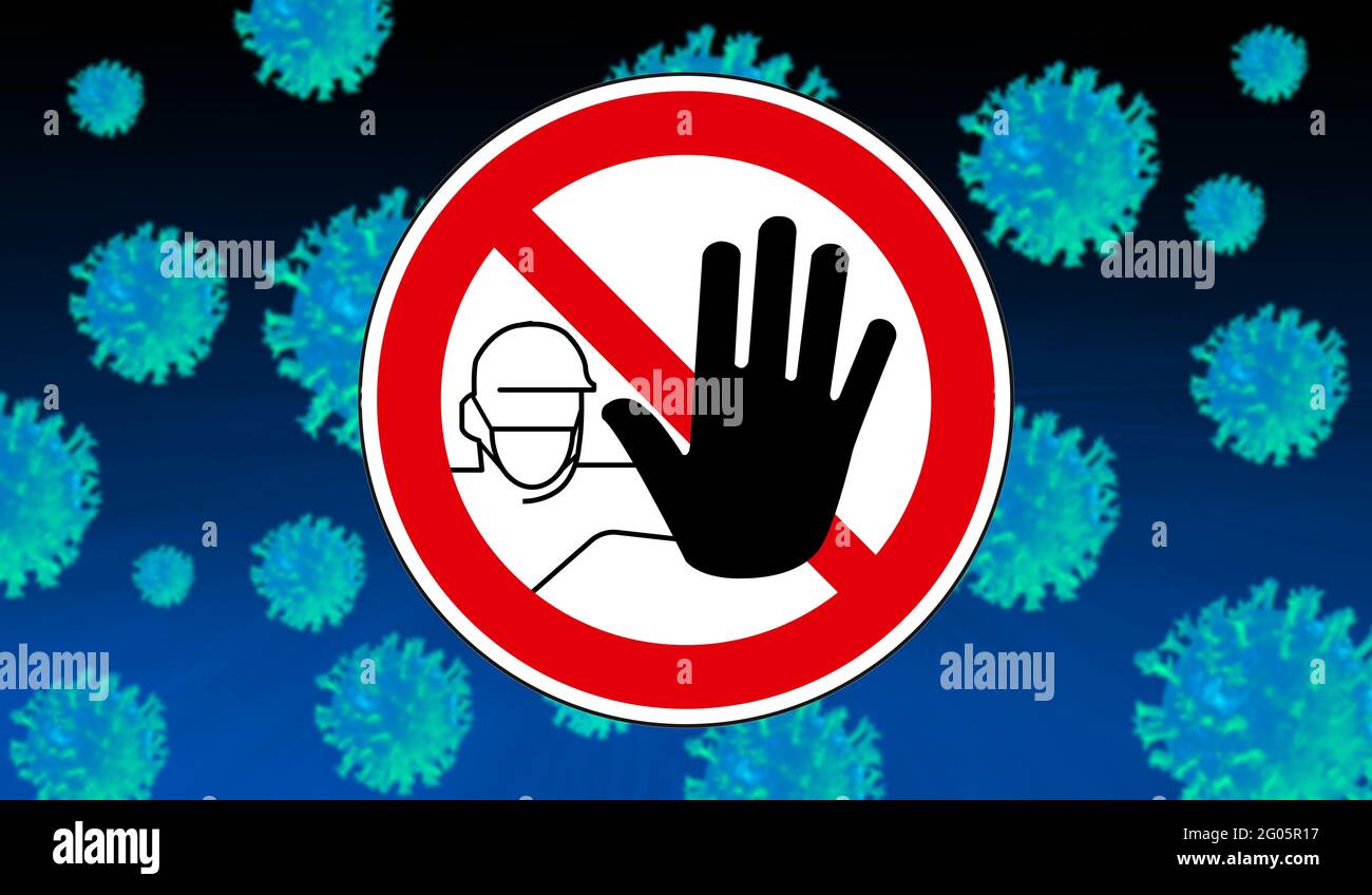 Infection hazard access prohibited hi-res stock photography and images ...