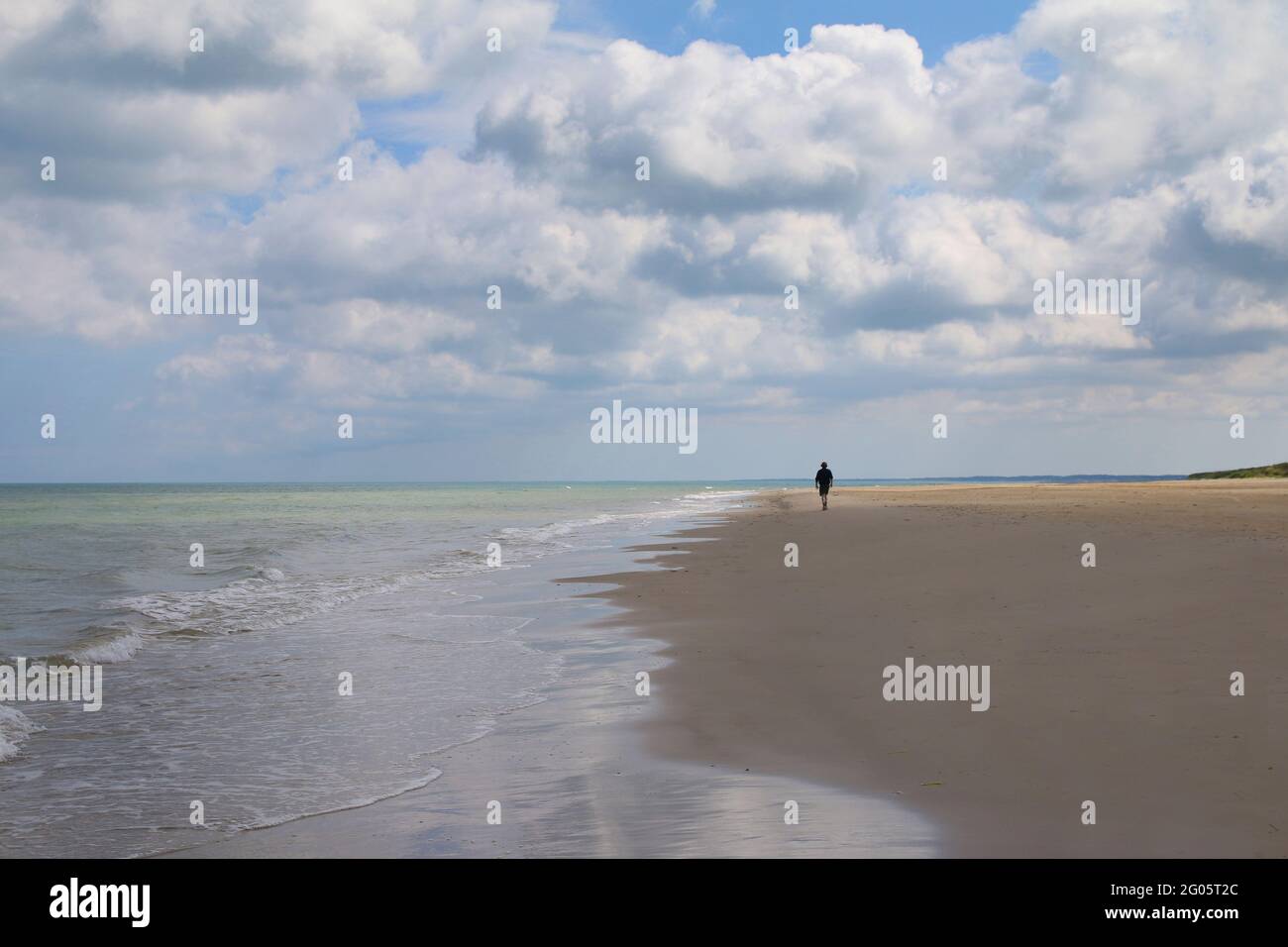 Walk On The Beach Of Kjul, North Jylland Stock Photo - Alamy