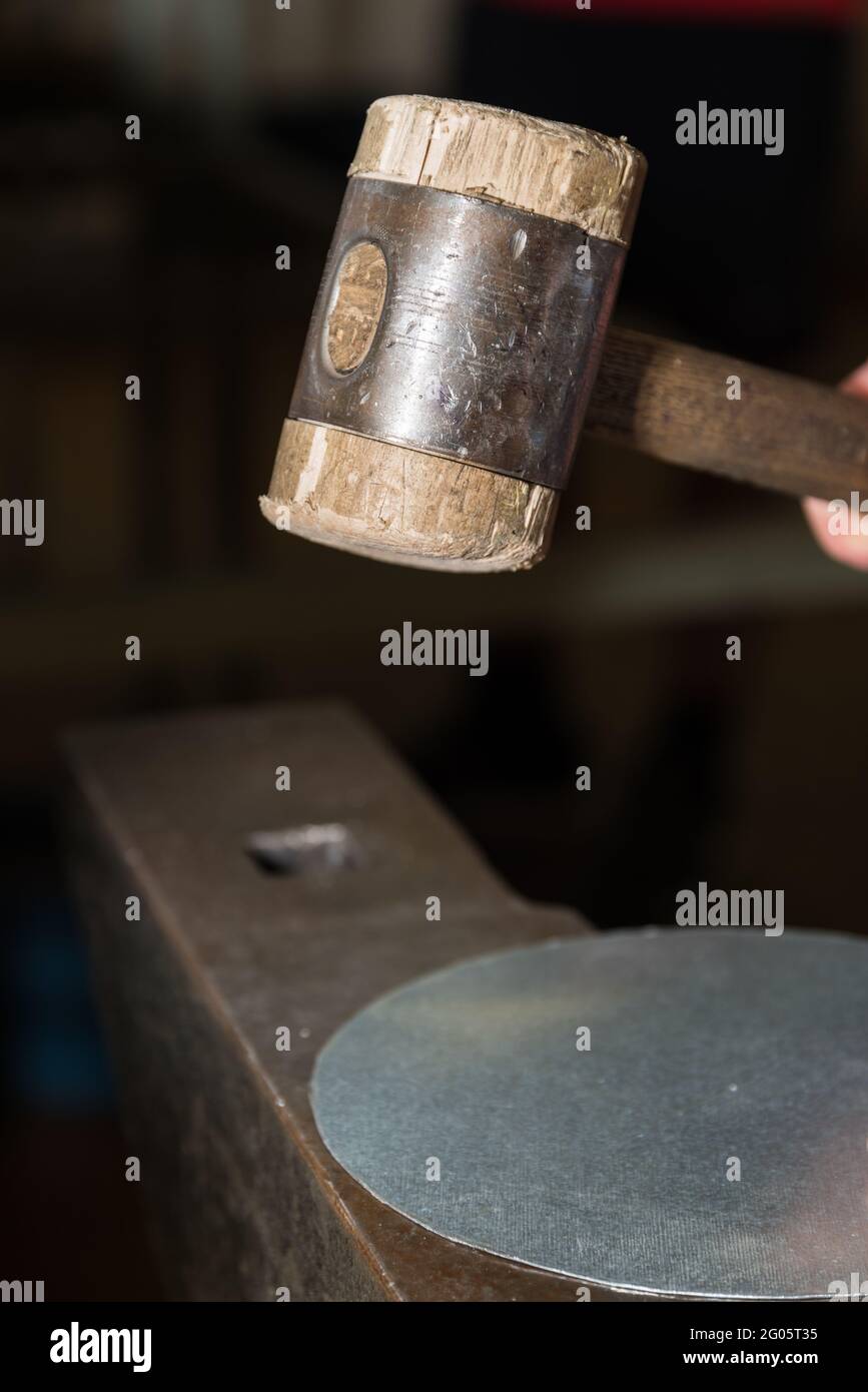 Craftsman metal sheet hammer hi-res stock photography and images - Alamy