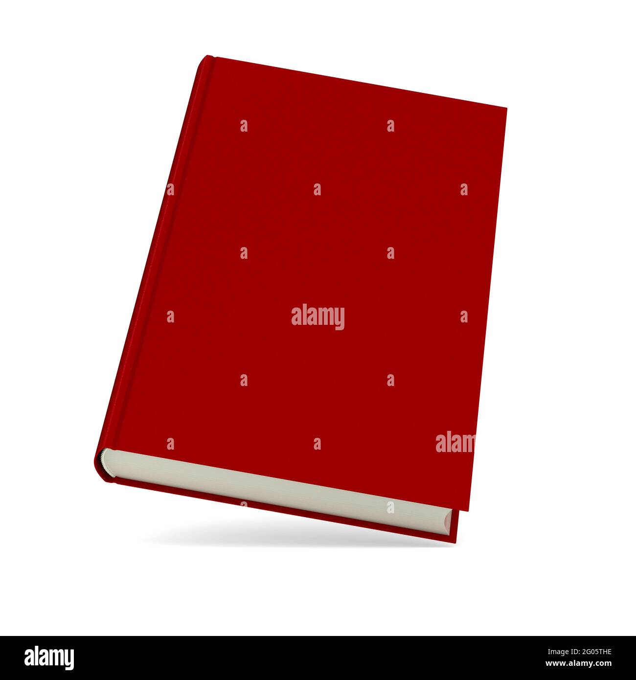 red book on white background. Isolated 3D illustration Stock Photo - Alamy