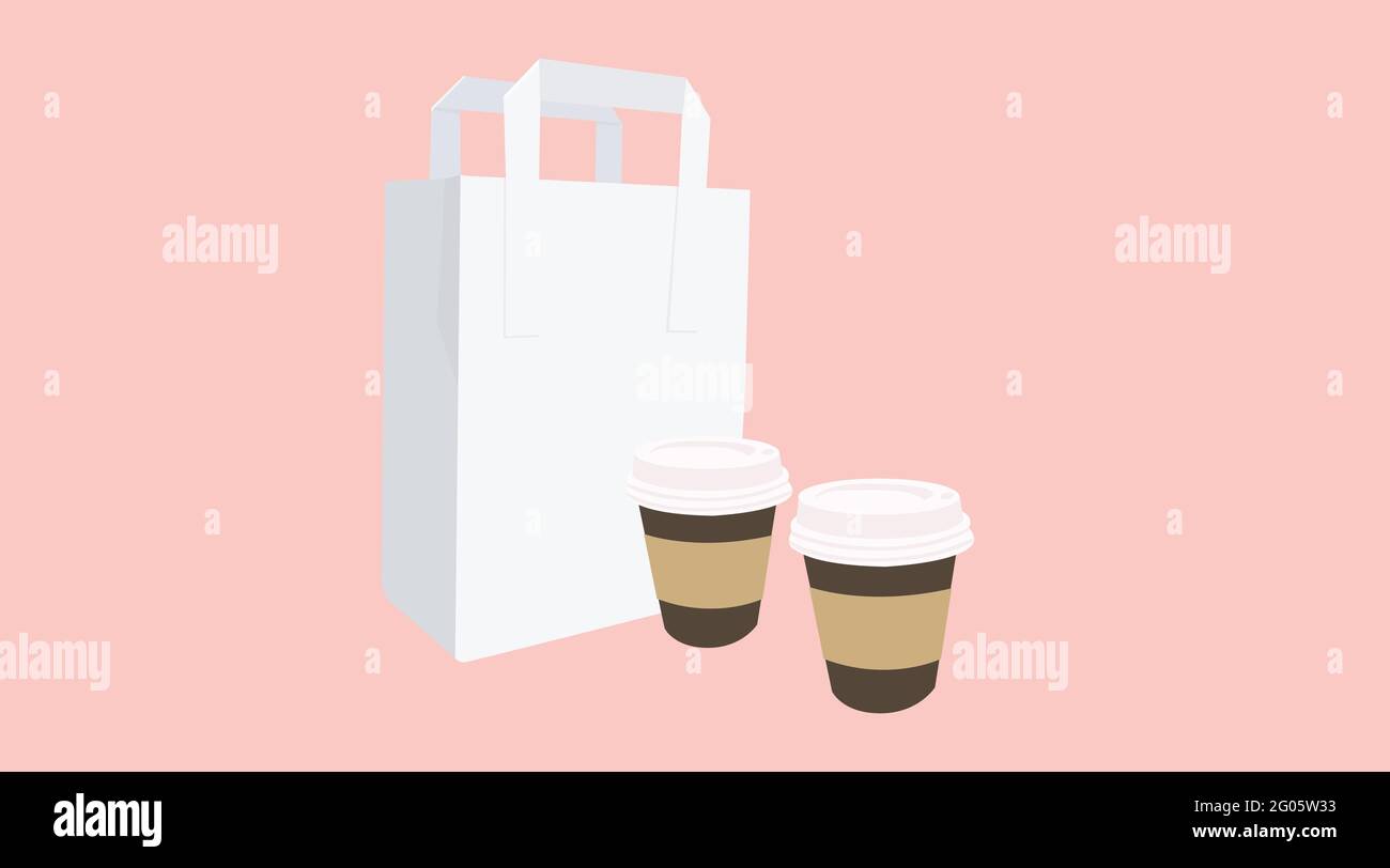 Brown paper blank two Stock Vector Images - Alamy