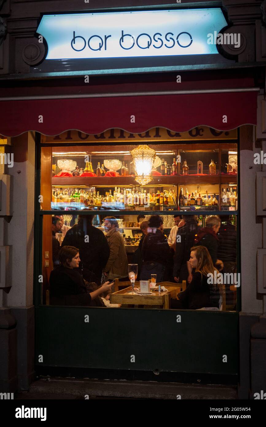 Bar Basso, Via Plinio 39, is one of the most historic cocktail bars in ...