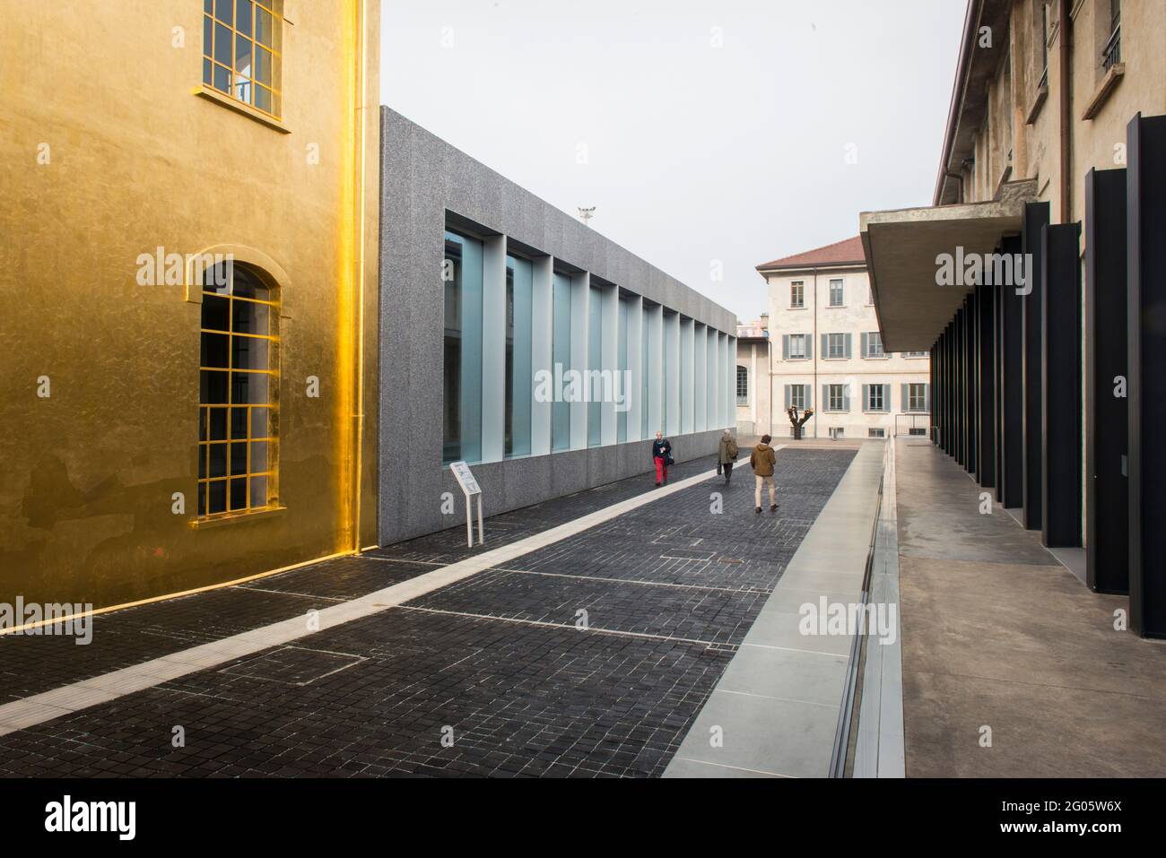 Interiors/Exteriors of Fondazione Prada, Milano, Italy, Milan, Lombardy ...