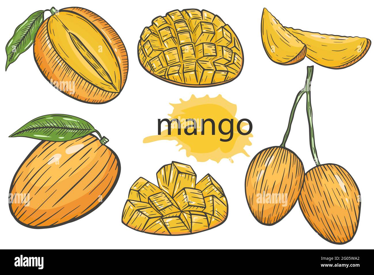 Juicy mango slices on hi-res stock photography and images - Alamy