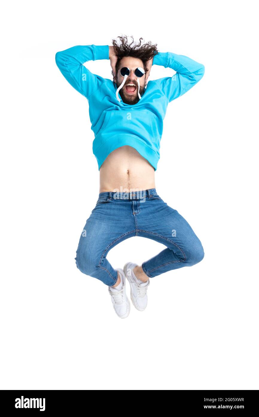 With music in your ears Cut Out Stock Images & Pictures - Alamy