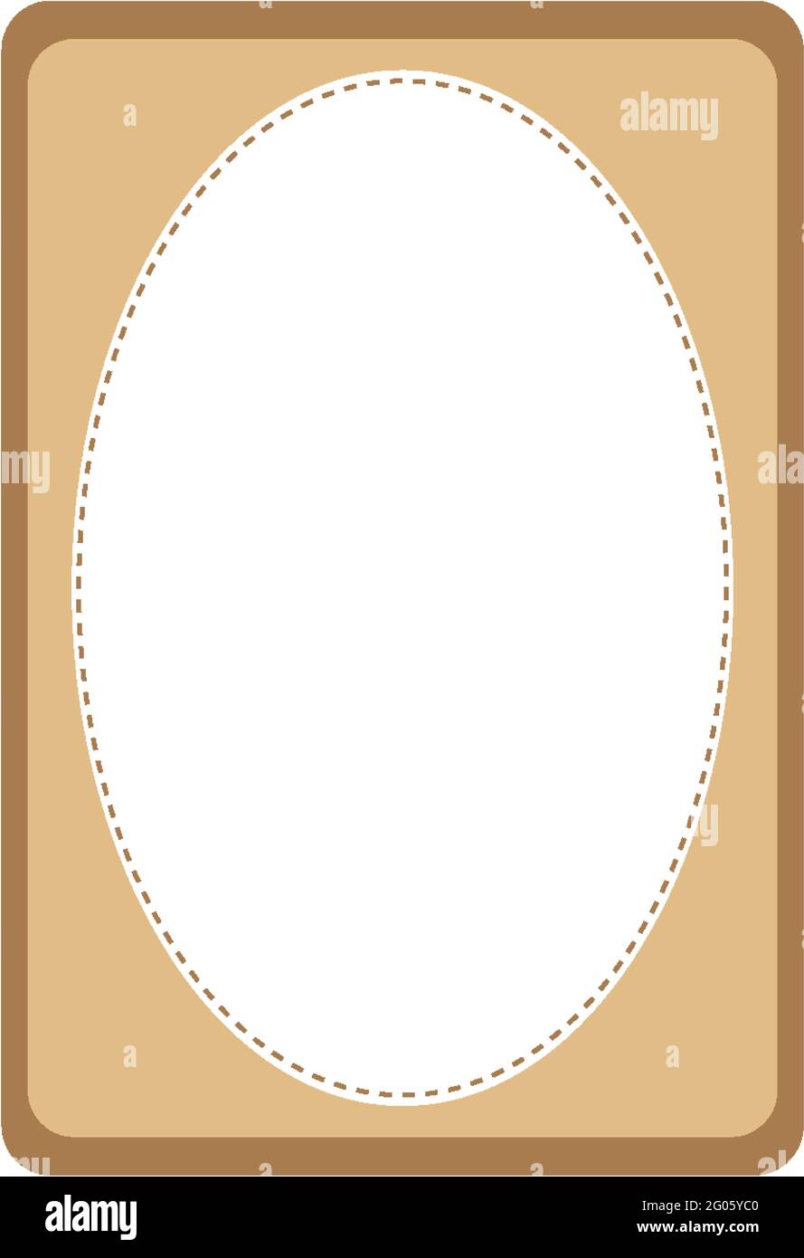 Empty oval shape banner template illustration Stock Vector Image & Art ...