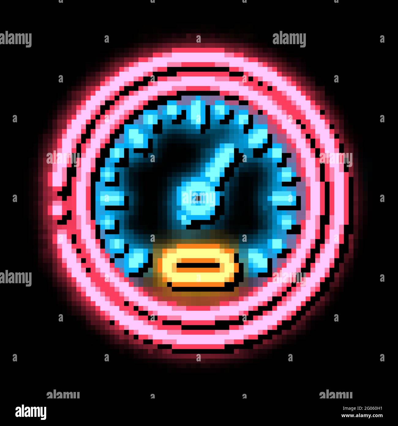 Athlete Speed Indicator neon glow icon illustration Stock Vector Image ...