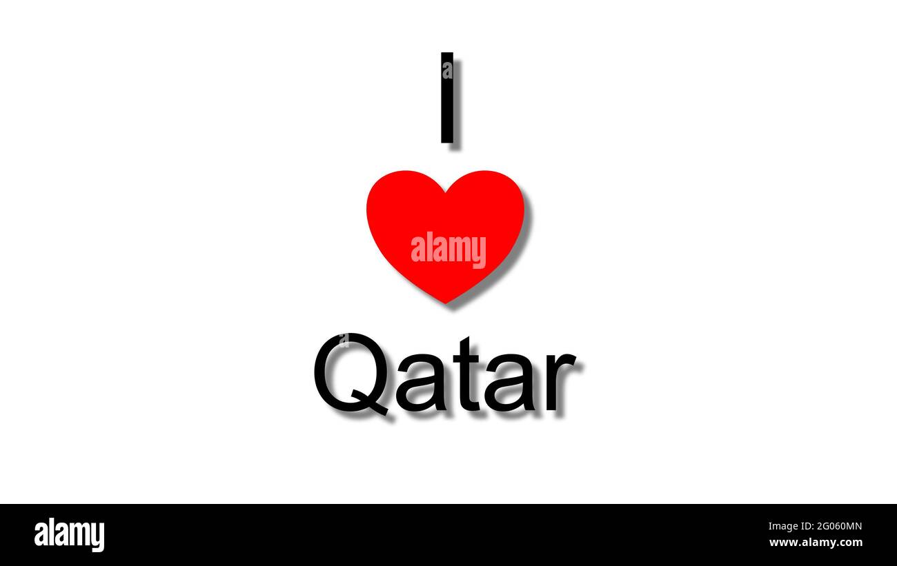 I love qatar hi-res stock photography and images - Alamy