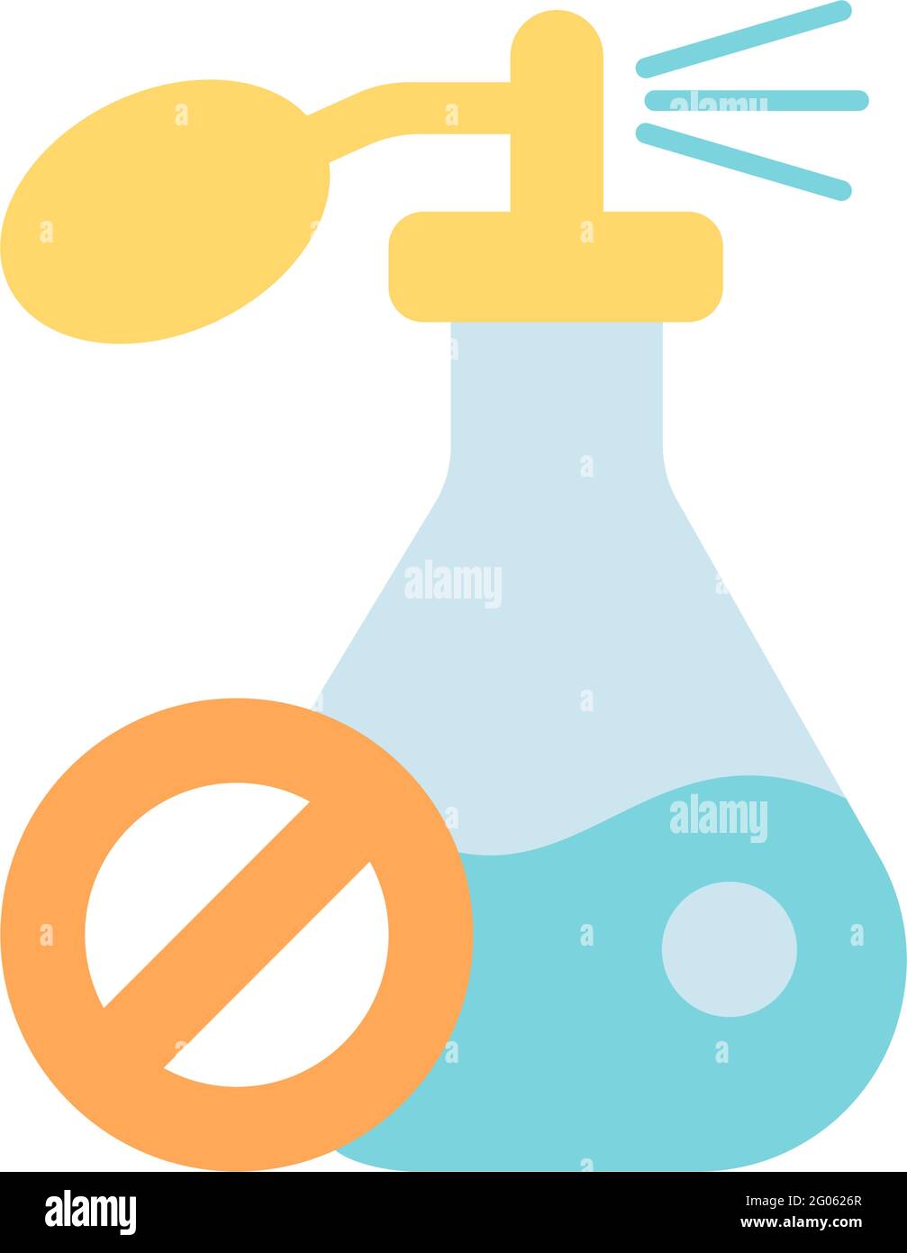 No fragrance in product vector flat color icon Stock Vector Image & Art ...