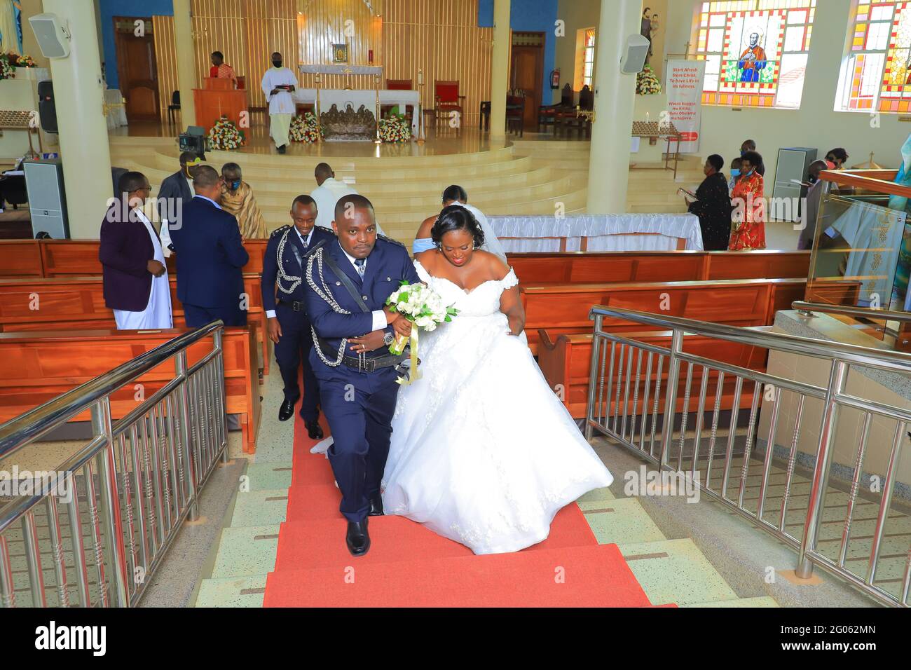 KAMPALA, UGANDA - May 31, 2021: That one special moment of the bride ...