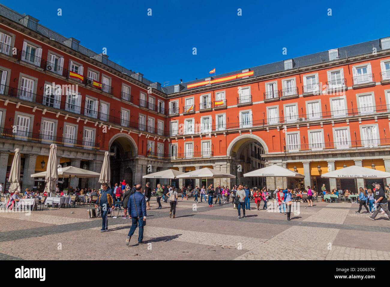 Famous plaza mayor in madrid hi-res stock photography and images - Alamy