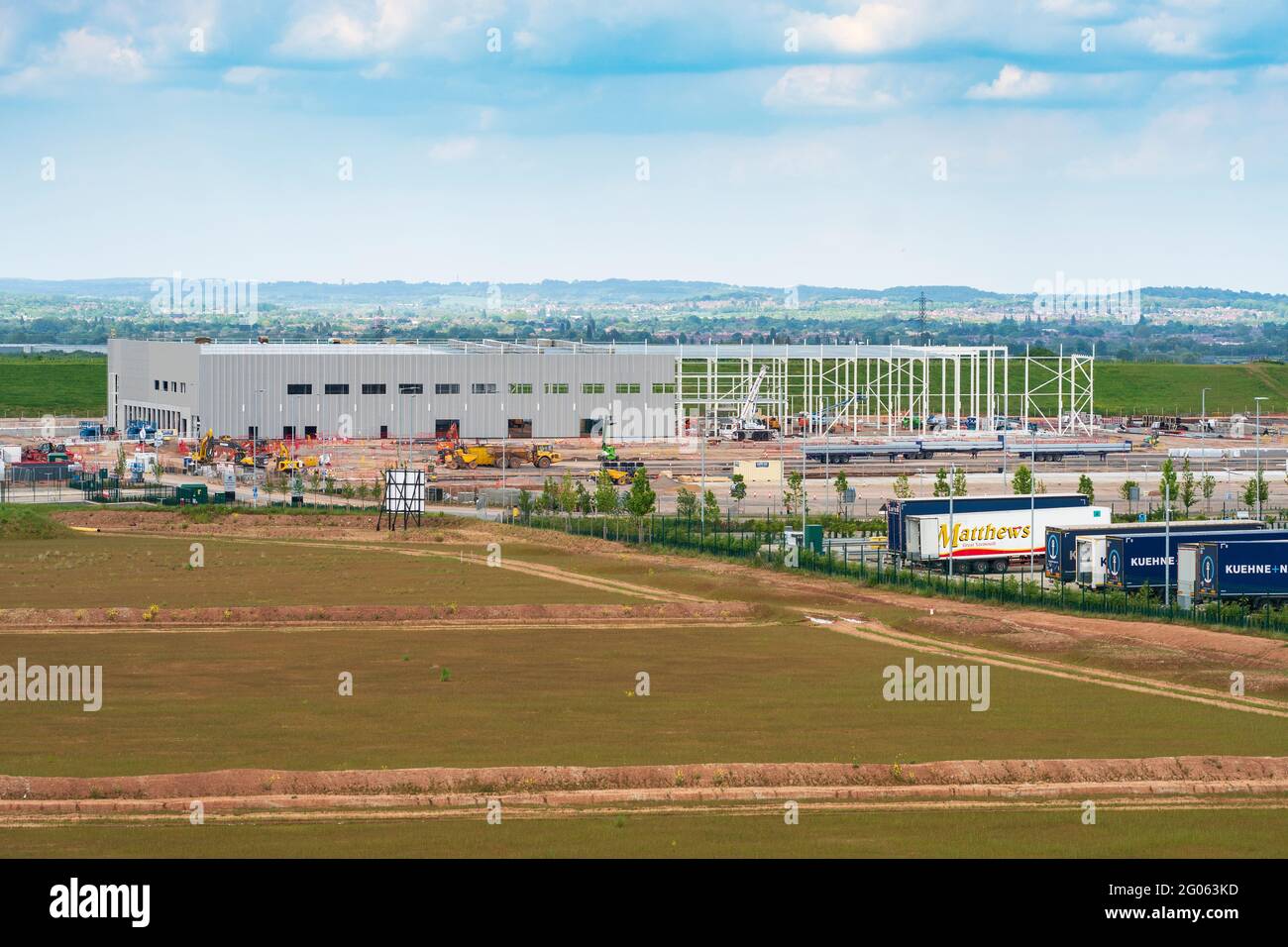 New regional distribution center under construction Stock Photo - Alamy