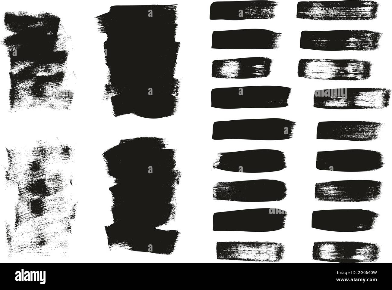 Flat Calligraphy Paint Brush Regular Short Background & Straight Lines ...