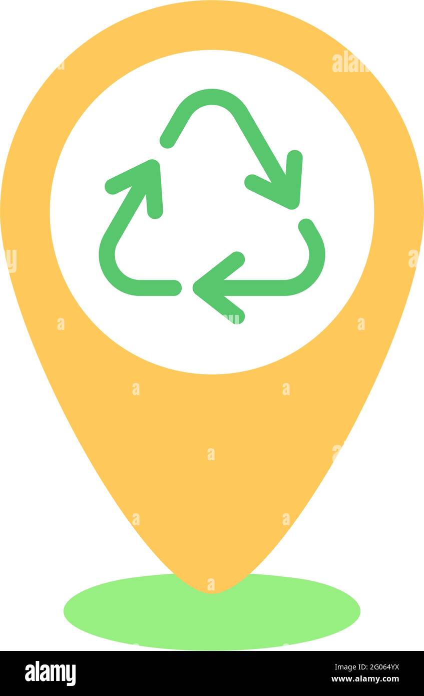 Dropping off locations vector flat color icon Stock Vector Image & Art ...