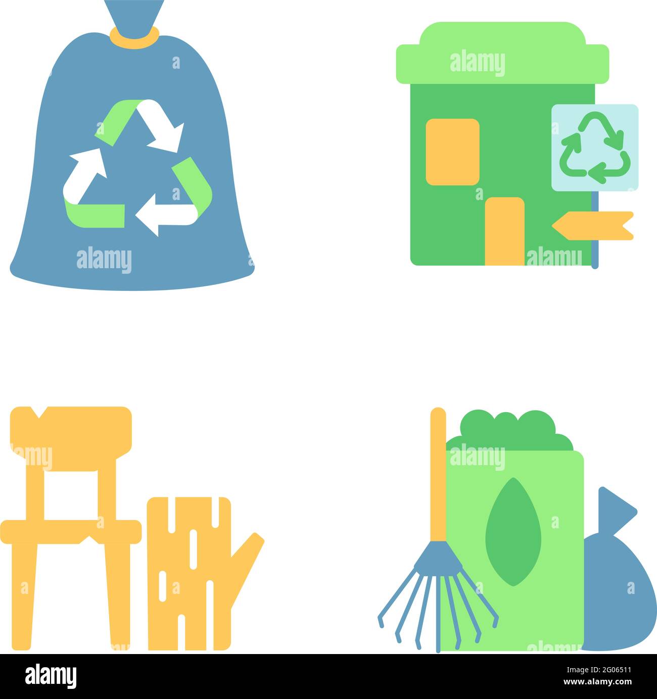 Waste disposal center Stock Vector Images - Alamy