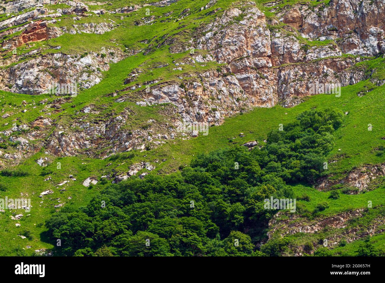 Rock layers in nature reserve Stock Photo - Alamy
