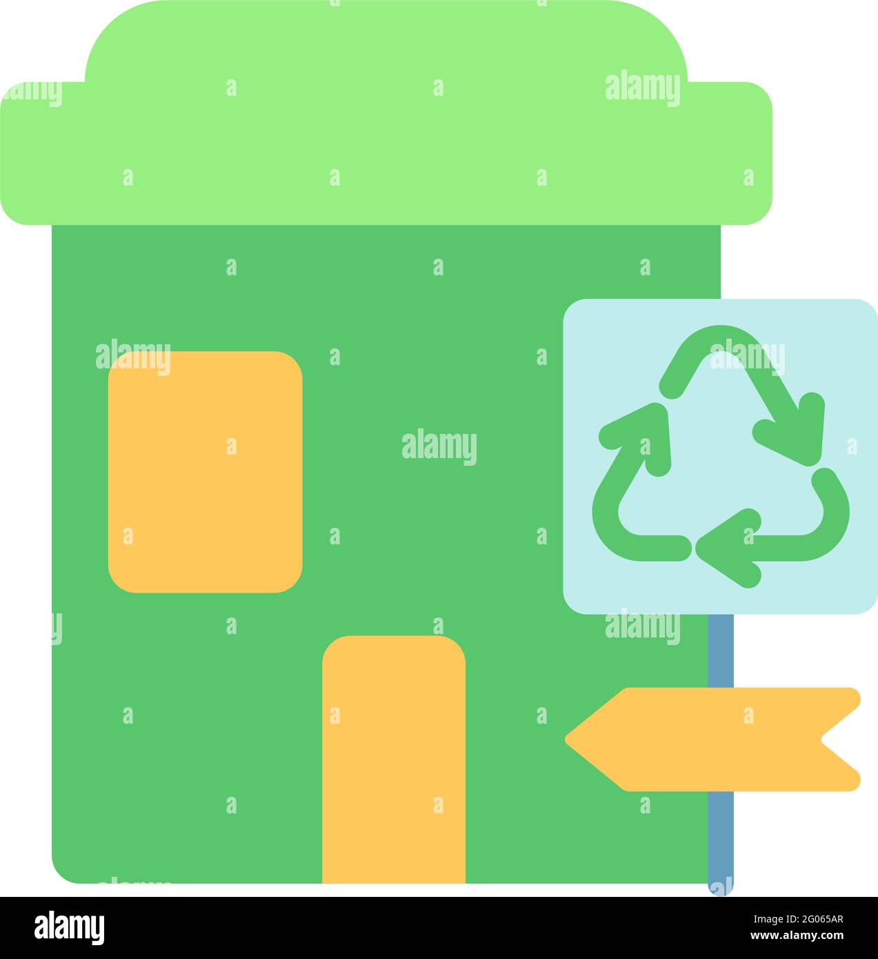 Recycling collection center vector flat color icon Stock Vector Image ... Recycling collection center vector flat color icon Stock Vector Image ...