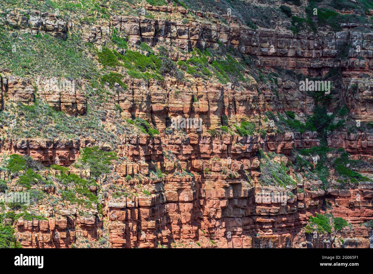 Rock layers in nature reserve Stock Photo - Alamy