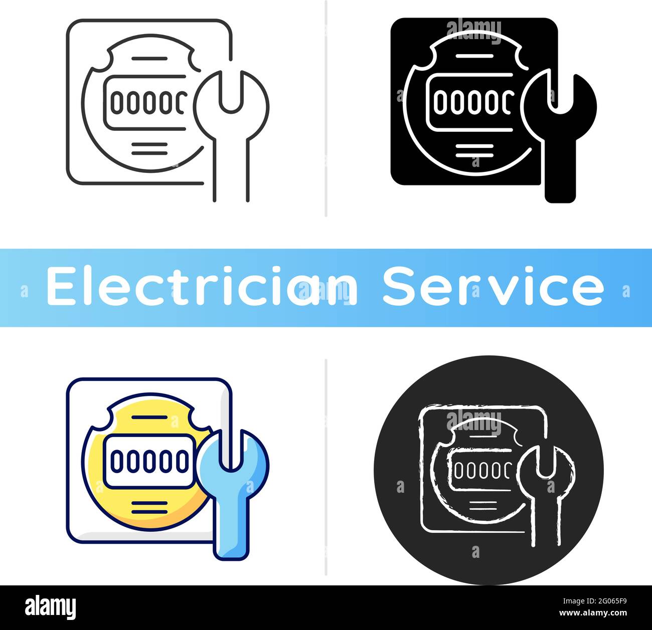 Electrical meter repair icon Stock Vector Image & Art - Alamy
