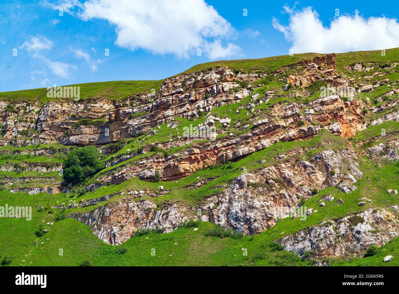 Rock layers in nature reserve Stock Photo - Alamy