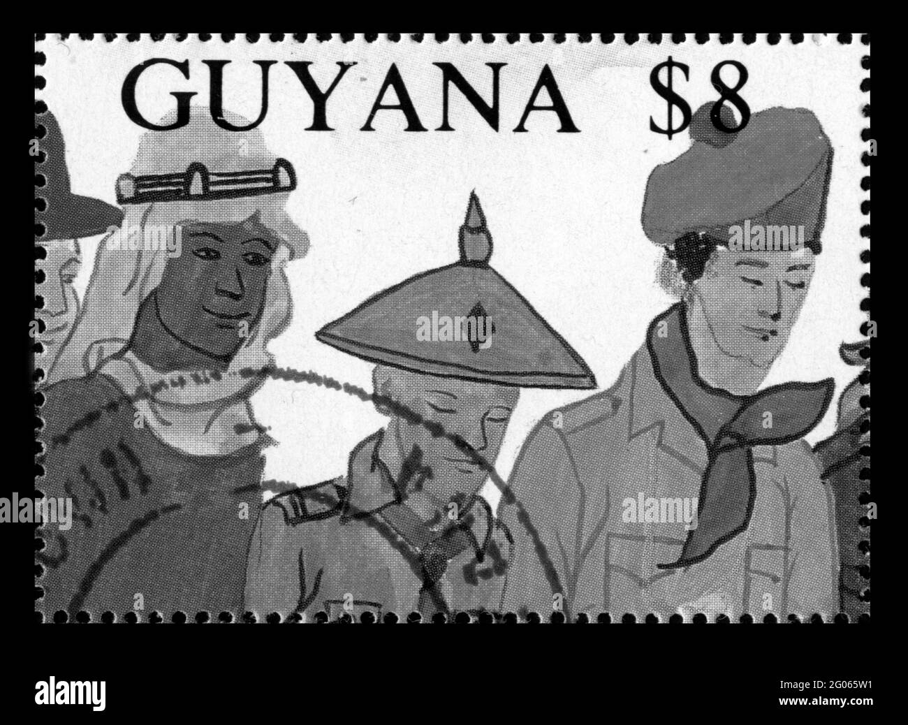 Guyana stamp hi-res stock photography and images - Alamy