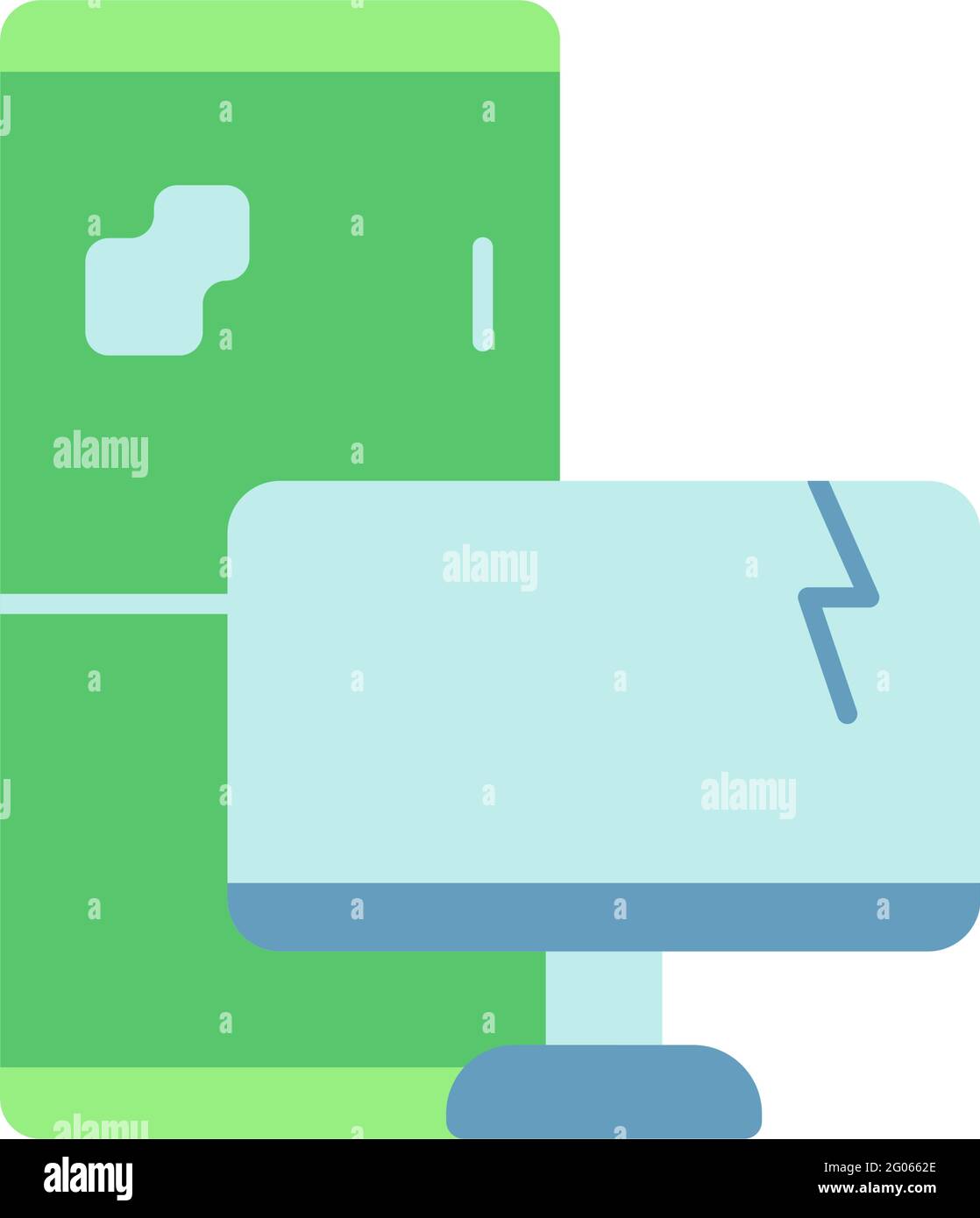 Electronic waste vector flat color icon Stock Vector Image & Art - Alamy