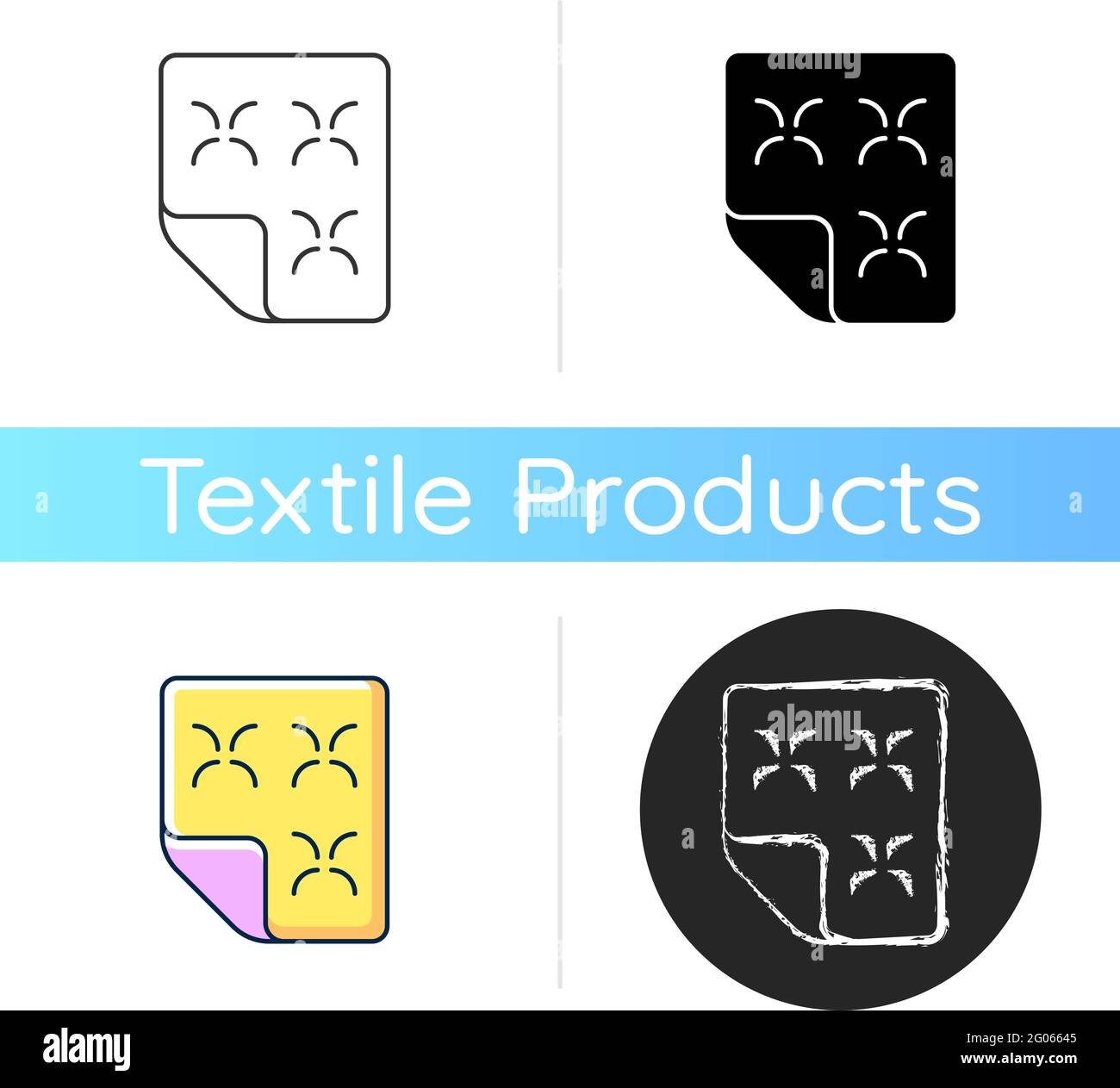 Duvet cover bed Stock Vector Images - Alamy