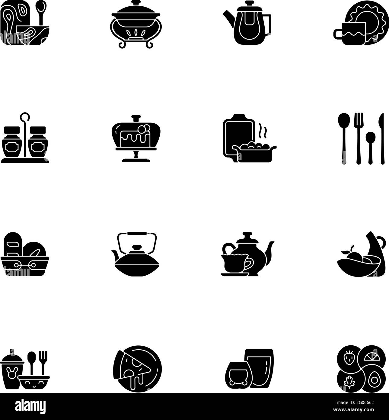 Dinnerware Black and White Stock Photos & Images - Alamy