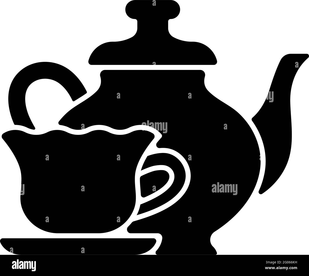 Vintage style tableware black glyph icon Stock Vector Image & Art - Alamy