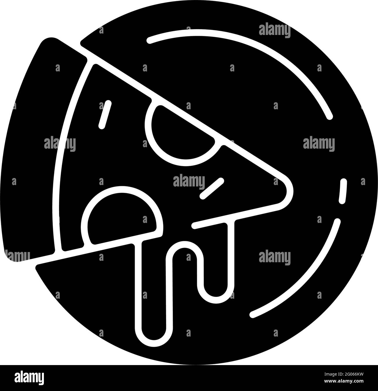 Pizza plates black glyph icon Stock Vector Image & Art - Alamy