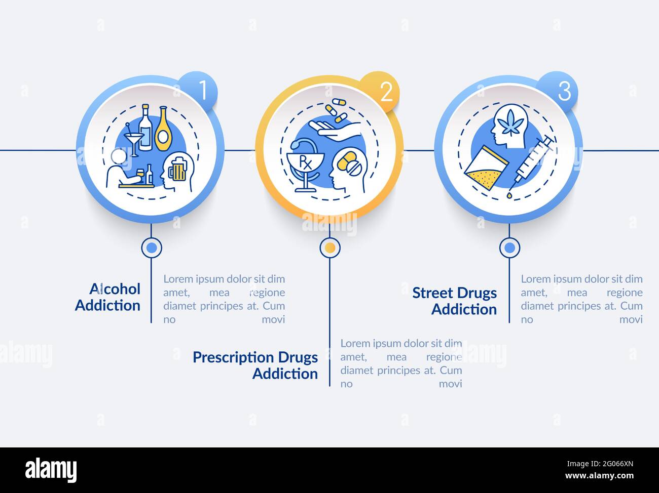 Addiction types vector infographic template Stock Vector Image & Art ...