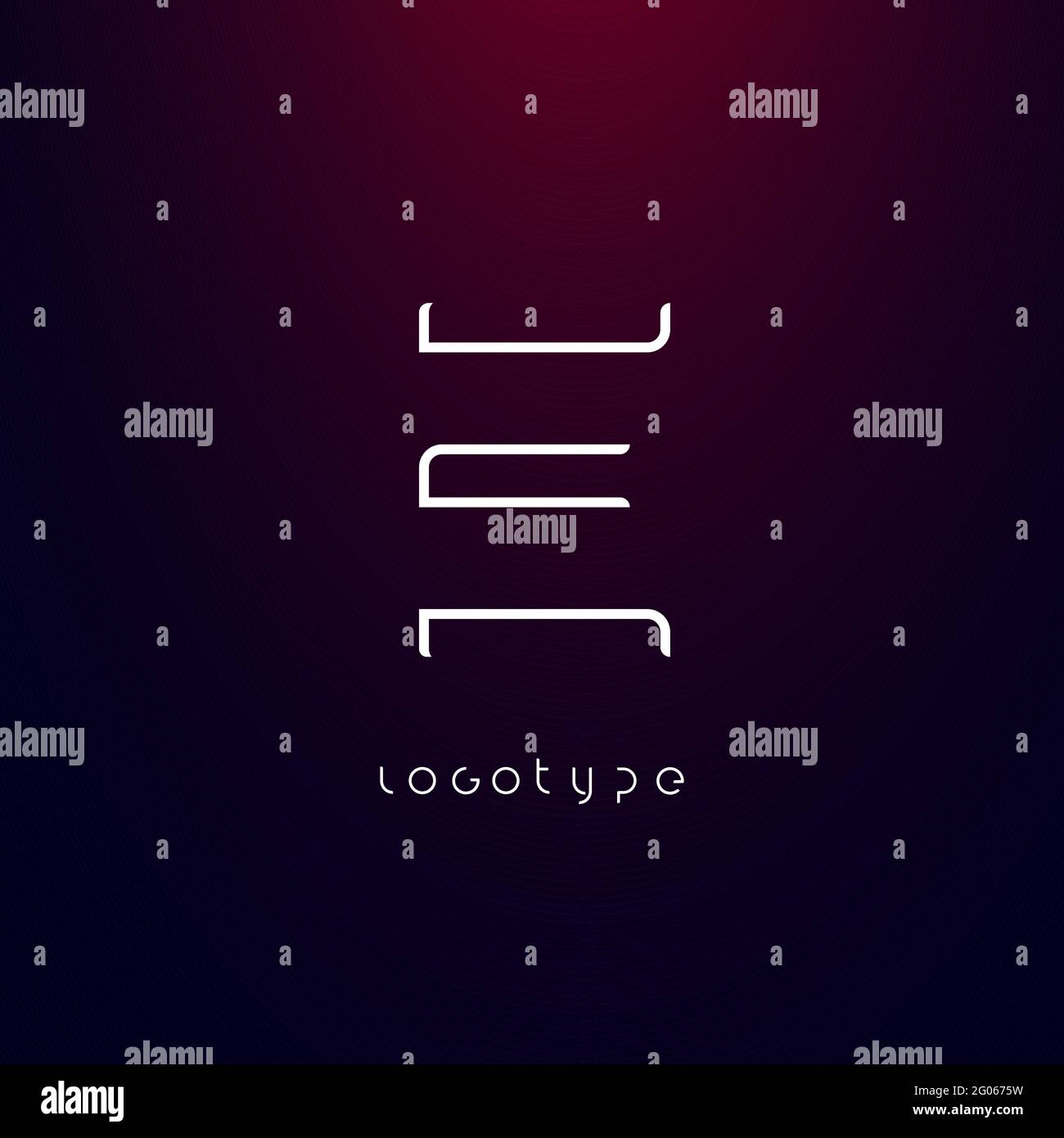 Futurism style letter E. Minimalist type for modern futuristic logo ...