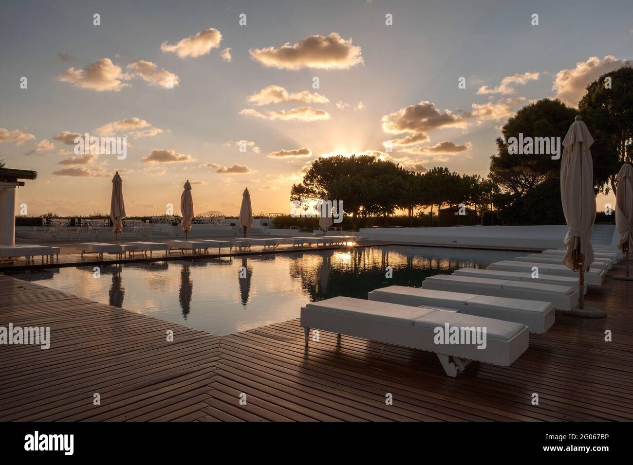Capofaro resort, pool, Salina island, Aeolian Islands, Sicily, Italy ...