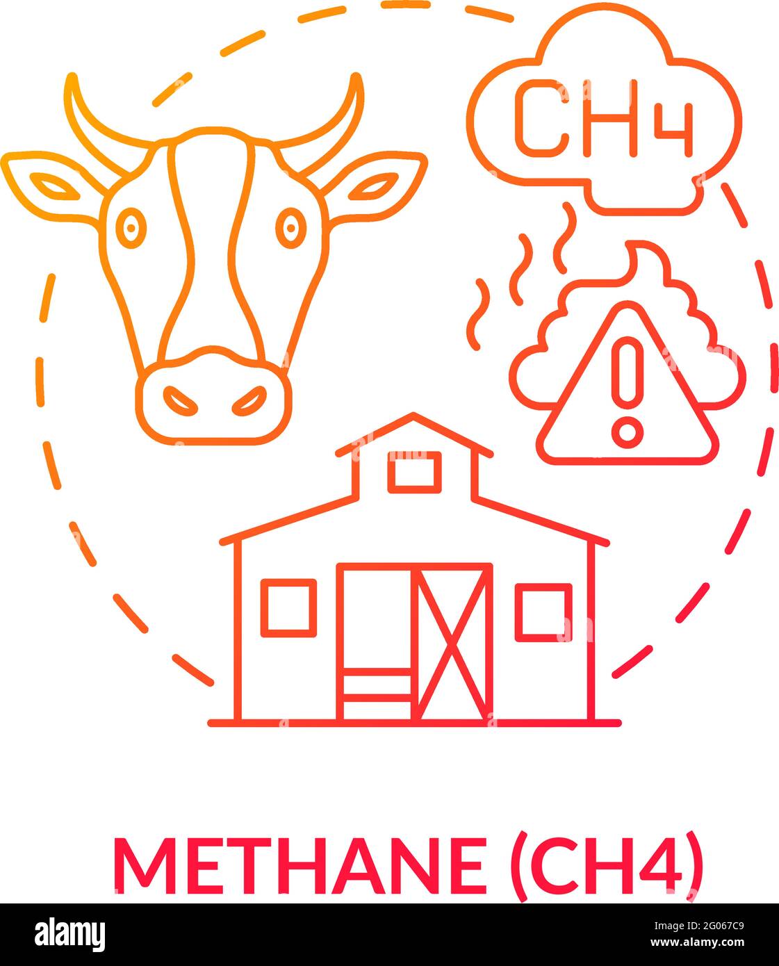 Methane concept icon Stock Vector Image & Art - Alamy