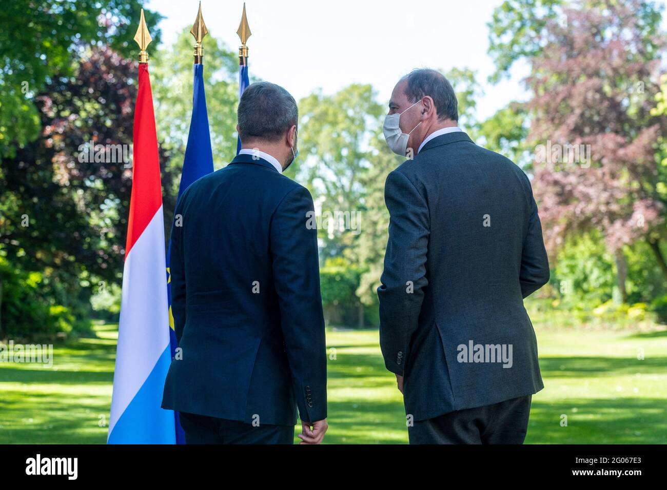 Prime Minister Jean Castex receives Xavier Bettel, Prime Minister of ...