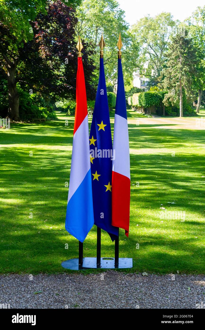 Prime Minister Jean Castex receives Xavier Bettel, Prime Minister of ...