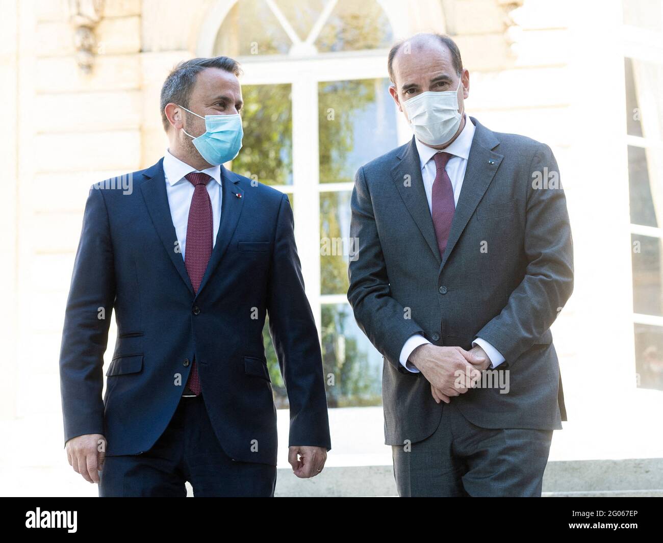 Prime Minister Jean Castex receives Xavier Bettel, Prime Minister of ...