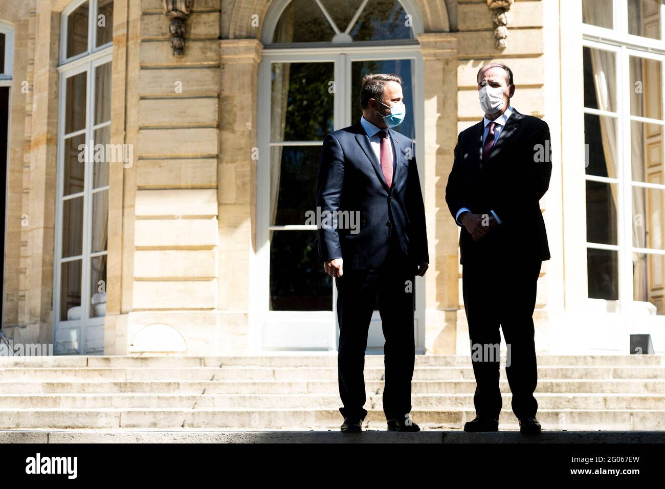 Prime Minister Jean Castex receives Xavier Bettel, Prime Minister of ...